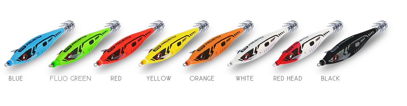 PROJECTILE FULL COLOR | Squid jigs Bukva | DTD - High quality squid jigs